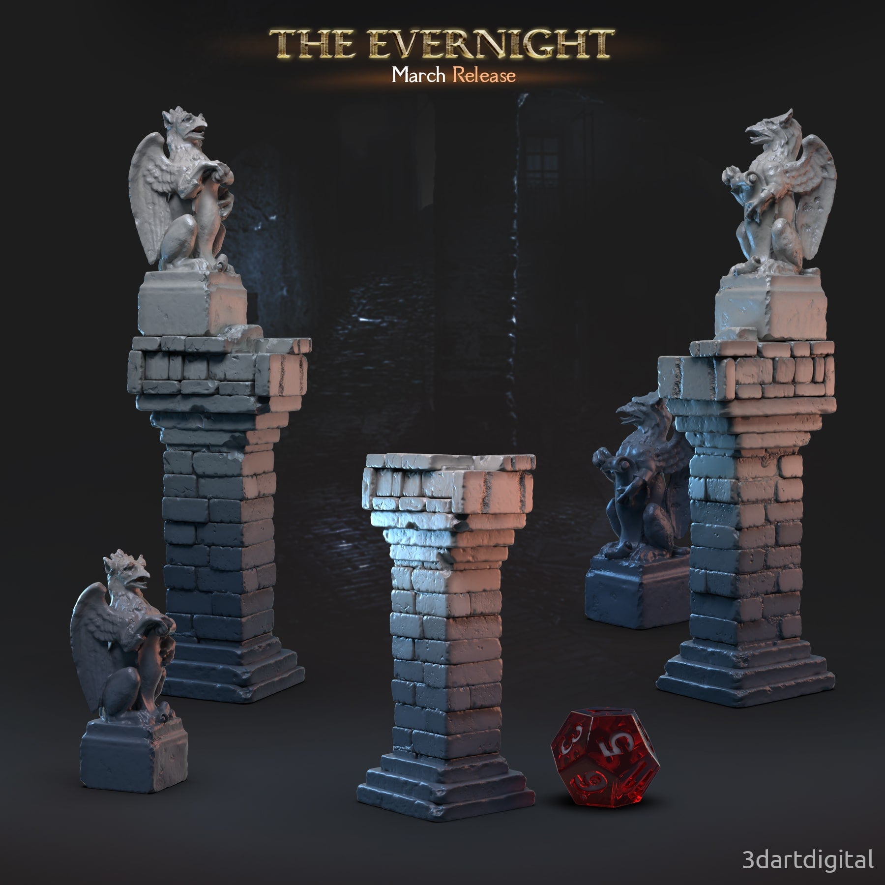 Column and Gargoyle – Tieflings Workshop